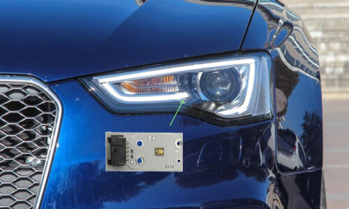 Audi A4 A5 front headlight daytime running light DRL module