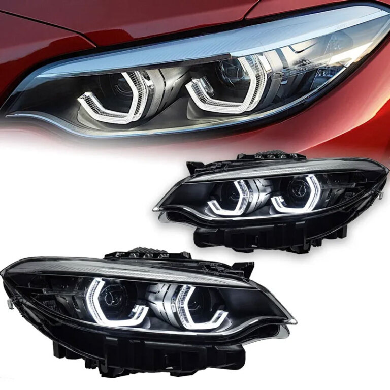 BMW M2 F22 F23 front headlight DRL tube LED daytime running light ring