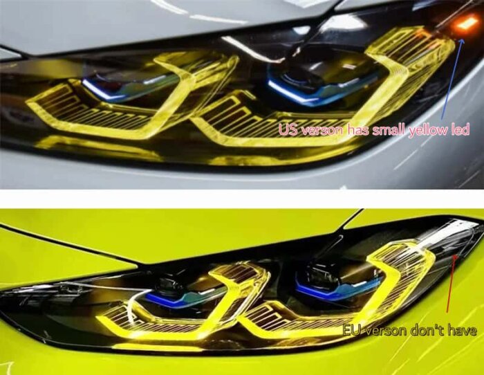 BMW M3 M4 CSL style yellow daytime running light DRL module