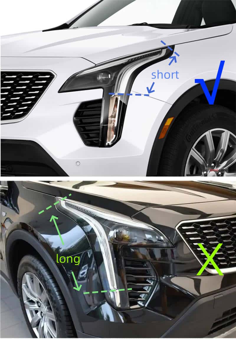 Cadillac XT4 headlight LED daytime running light DRL module