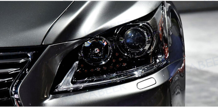 Lexus LS460 headlight DRL tube daytime running light strip guide pipe