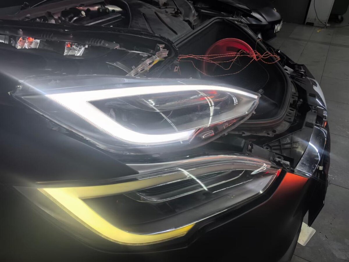 Tesla Model S DRL tube headlight LED daytime running light guide pipe